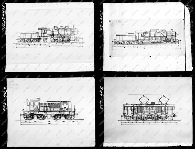Nemzeti Archívum | Ipar - Mozdonyok tervrajzai